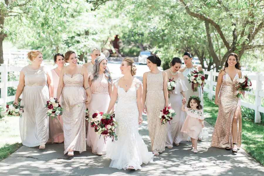 Chic Ranch Wedding in Malibu -Complete with Gorgeous Burgundy Florals